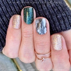 Color Street | Makeup | 55 Color Street Nail Strips Gaelic Greenery Nwt ...